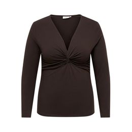 Only Carmakoma Bluse in Coffee Bean | Gr.: S