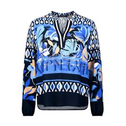 Betty Barclay Longbluse mit Stehkragen in Dunkelblau/Blau | Gr.: 42