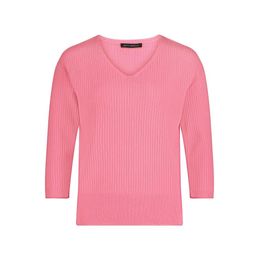 Betty Barclay Feinstrickpullover mit V-Ausschnitt in Pink | Gr.: 46