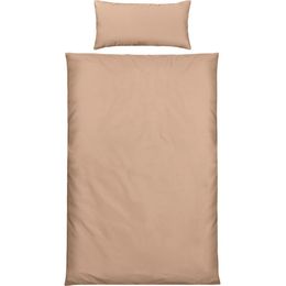 Erwin M&uuml;ller Erwin M&uuml;ller Perkal Bettw&auml;sche G&uuml;nzburg in beige | Gr.: 155x220 cm (40x80 cm)