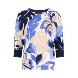 Betty Barclay Strickpullover mit Print in Light Blue/Cream | Gr.: 46