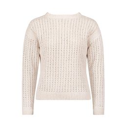 Betty Barclay Grobstrick-Pullover mit Lochmuster in beige | Gr.: 46