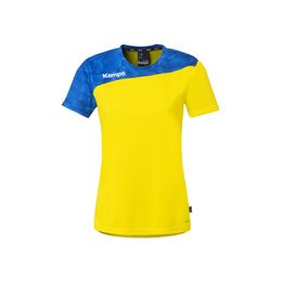 Kempa Trainings-T-Shirt Athletics 29 Women in limonengelb/royal | Gr.: XL