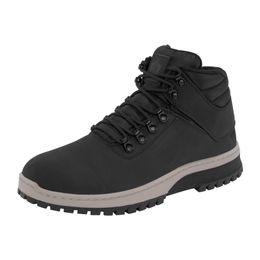 Schn&uuml;rboots K1x "Territory Superior", Damen, Gr. 46, schwarz (schwarz, sanftes wei&szlig;), Leder, Schuhe Schn&uuml;rboots, Winterstiefel, Schn&uuml;rstiefel, Winterschuhe