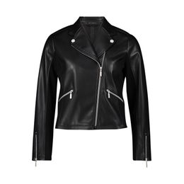 Betty Barclay Bikerjacke mit Rei&szlig;verschluss in Schwarz | Gr.: 44
