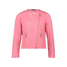 Betty Barclay Bikerjacke mit Rei&szlig;verschluss in Pink | Gr.: 44