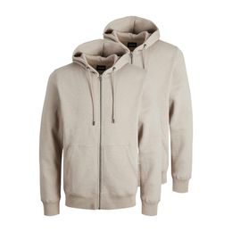 Jack & Jones Jack & Jones Sweatjacke / Hoodie Bradley in Moonbeam | Gr.: L