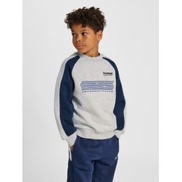 Hummel Sweatshirt Hmljr Oversized Kinder in LIGHT GREY MELANGE | Gr.: 110/116