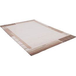 Wollteppich Theko "Kailash 110" Gr. 42, beige, B:90cm H:20mm L:160cm, Wolle, Teppiche, reine Wolle, handgekn&uuml;pft, mit Bord&uuml;re