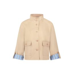 Cartoon Casual-Jacke mit aufgesetzten Taschen in Beige | Gr.: 38