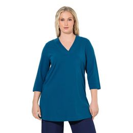 Ulla Popken Shirt in petrolblau | Gr.: 62-64