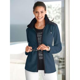 WITT WEIDEN Fleece-Jacke in dunkelgr&uuml;n-schwarz | Gr.: 38