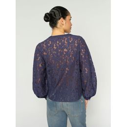MOS MOSH Blusenshirt MMYen River Lace in indigo | Gr.: XS