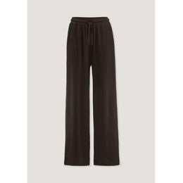 hessnatur Jersey Hose Wide Leg in kakao braun | Gr.: 48