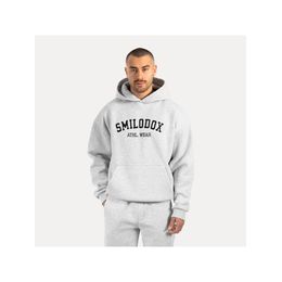 Smilodox Hoodie Kayson in Grau Melange | Gr.: M