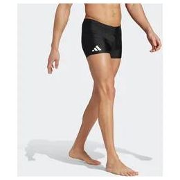 Badehose Adidas PERFORMANCE "SOLID BOXER-", Herren, Gr. 8 (L), N-Gr, schwarz-wei&szlig; (schwarz, wei&szlig;), Obermaterial: 78% Polyamid, 22% Elasthan, Badehosen Badehose