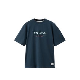 Mango Kids T-Shirt 'TIGER' Jungen Gr&ouml;&szlig;e 140 navy / pastellgr&uuml;n / lachs