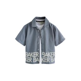 Baker By Ted Baker Button Up Shirt boy Grey, White size 3-4 yrs