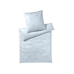 Elegante Bettw&auml;sche Sail Away in bleu | Gr.: 135 x 200 + 80 x 80 cm