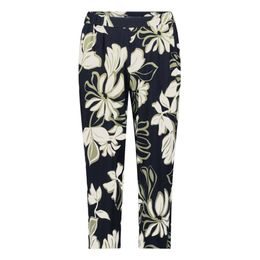 Betty Barclay Schlupfhose mit Bundfalten in Dark Blue/Green | Gr.: 48