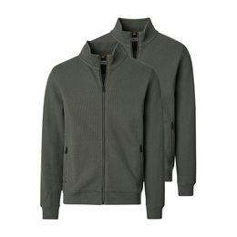 Redmond Sweatjacke Basic in Dunkelgr&uuml;n | Gr.: XXL
