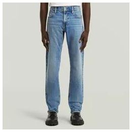 G-Star Raw Straight-Jeans G-STAR "Mosa Straight", Herren, Gr. 31, L&auml;nge 34, faded sea point blau, Denim/Jeans, Obermaterial: 94% Baumwolle, 5% Elastomultiester, 1% Elasthan, straight fit normal, Jeans Straight-Jeans, mit hellen N&auml;hten
