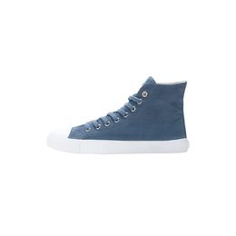 Ethletic Canvas Sneaker White Cap Hi Cut in workers blue | just white | Gr.: 45