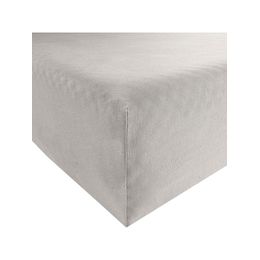 Erwin M&uuml;ller Erwin M&uuml;ller Single-Jersey Spannbettlaken Bamberg in silber | Gr.: 140x220 cm - 160x220 cm
