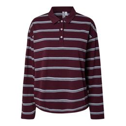 Pieces Langarm-Poloshirt in Winetasting | Gr.: S