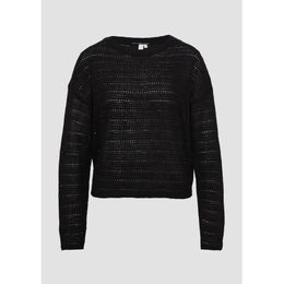 QS Strickpullover in 9999_schwarz | Gr.: M
