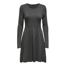 Only Strickkleid in Dark Grey Melange | Gr.: XL