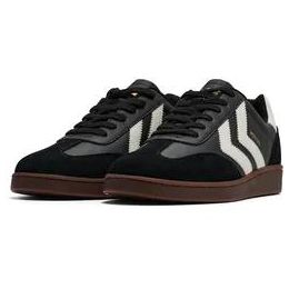 Sneaker Hummel "VM78 CPH LS", Damen, Gr. 46, schwarz-wei&szlig; (schwarz, wei&szlig;), Leder, Synthetik, Schuhe Sneaker