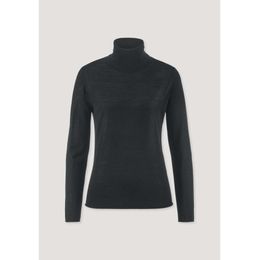 hessnatur Strick Rollkragen Pullover in schwarz | Gr.: S