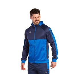 Erima Herren Six Wings Trainingsjacke mit Kapuze in new royal/new navy | Gr.: 152