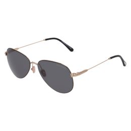 Tom Ford FT0993 PORSCHA | Unisex-Sonnenbrille | Fassung: Vollrand, Pilot, Metall, Gold | Glasfarbe: Grau
