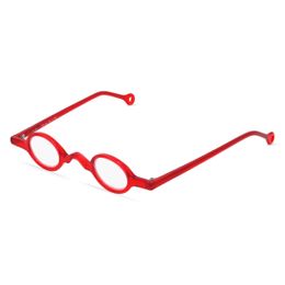 Lesebrille Fielmann INTERIM 001 FA | Unisex | Fassung: Rund, TR90, Rot Transparent
