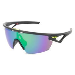 Oakley OO9403 SPHAERA | Unisex-Sonnenbrille | Fassung: Halbrand, Quadratisch, Kunststoff, Schwarz Matt | Glasfarbe: Gr&uuml;n