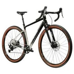 Gravelbike KROSS "Esker LTD" Gr. 48, schwarz (schwarz, schwarz), Fahrr&auml;der, 48cm, 28 Zoll (71,12cm) hinten: 28 Zoll (71,12cm)