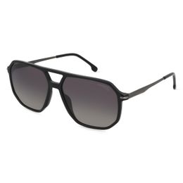 Carrera 324/S | Herren-Sonnenbrille | Fassung: Vollrand, Quadratisch, Acetat, Schwarz Grau | Glasfarbe: Grau Verlaufend