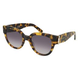 Longchamp LO733S | Unisex-Sonnenbrille | Fassung: Vollrand, Butterfly, Kunststoff, Havanna Hell | Glasfarbe: Grau Verlaufend