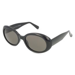 Fielmann MC 627 SUN FA IVY II | Damen-Sonnenbrille | Fassung: Vollrand, Oval, Acetat Spritzguss, Schwarz Gl&auml;nzend | Glasfarbe: Grau