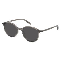 Esprit 40074 | Damen-Sonnenbrille | Fassung: Vollrand, Rund, Nickelsilber, Grau | Glasfarbe: Grau