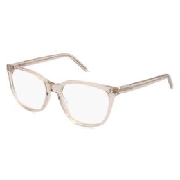 SAINT LAURENT SL M129 Brille Unisex | Fassung: Vollrand, Quadratisch, Beige Transparent