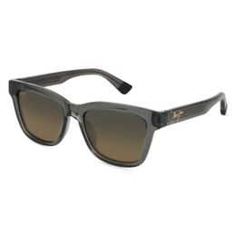 Maui Jim MJ0644S | Unisex-Sonnenbrille | Fassung: Vollrand, Butterfly, Nylon, Grau Gl&auml;nzend | Glasfarbe: Gelb