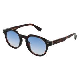 Police SPLU83 | Herren-Sonnenbrille | Fassung: Vollrand, Panto, Acetat, Havanna Gl&auml;nzend | Glasfarbe: Blau Verlaufend