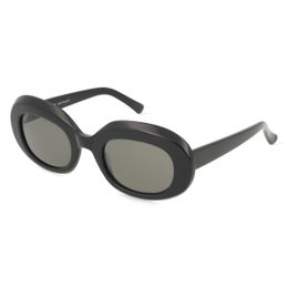 Fielmann MC 650 SUN FA LUCIA | Damen-Sonnenbrille | Fassung: Vollrand, Oval, Acetat Extrudiert, Schwarz Gl&auml;nzend | Glasfarbe: Grau
