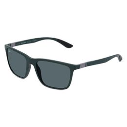 Ray-Ban RB4385 | Herren-Sonnenbrille | Fassung: Vollrand, Quadratisch, Kunststoff, Gr&uuml;n | Glasfarbe: Gr&uuml;n