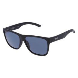 Smith LOWDOWN XL 2 | Unisex-Sonnenbrille | Fassung: Vollrand, Eckig, Kunststoff, Schwarz Matt | Glasfarbe: Grau