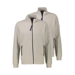 Lerros Sweatjacke Basic in Offwhite | Gr.: L