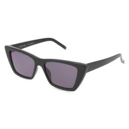 Fielmann BD 603 SUN FA GRACE II | Damen-Sonnenbrille | Fassung: Vollrand, Butterfly, Acetat, Schwarz Gl&auml;nzend | Glasfarbe: Grau